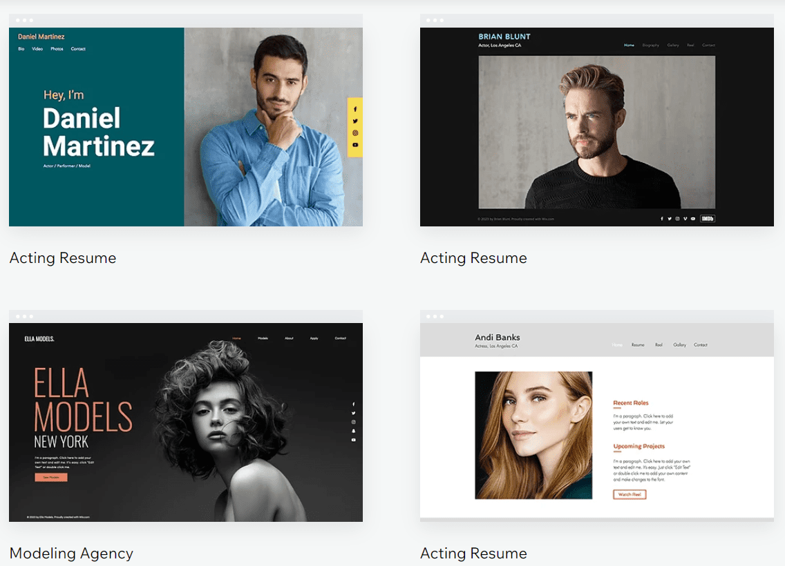 5 Best Website Builders for Actors in 2023